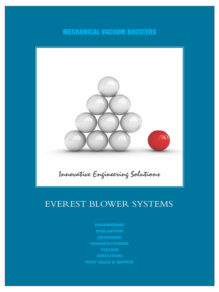 Everest Mechanical Vacuum Boosters | PDF | Pump | Vacuum