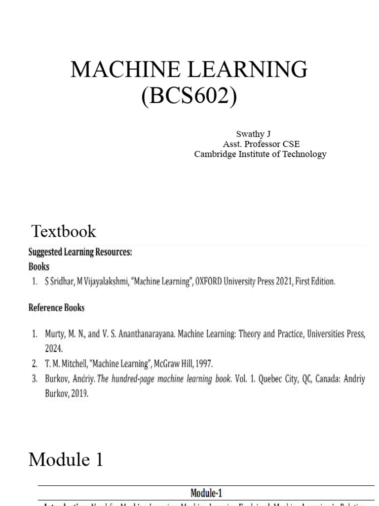 Machine Learning - Module 1 | PDF | Machine Learning | Quartile