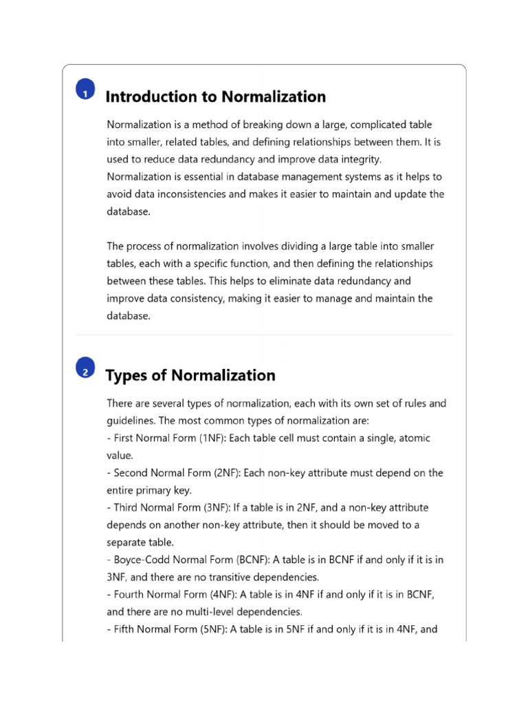 normalisation | PDF