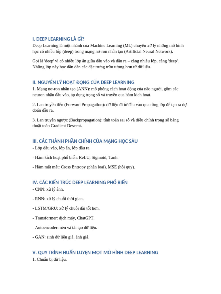 Gioi Thieu Deep Learning | PDF