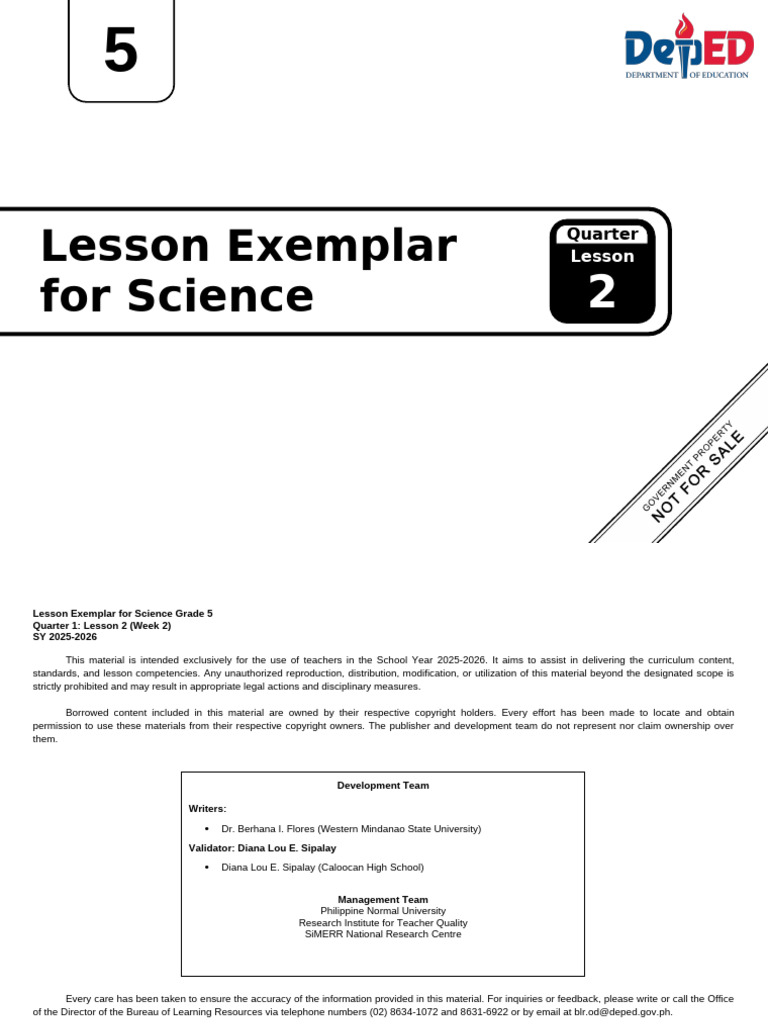 Q1 LE Science 5 Lesson 2 Week 2 | PDF | Volume | Gases