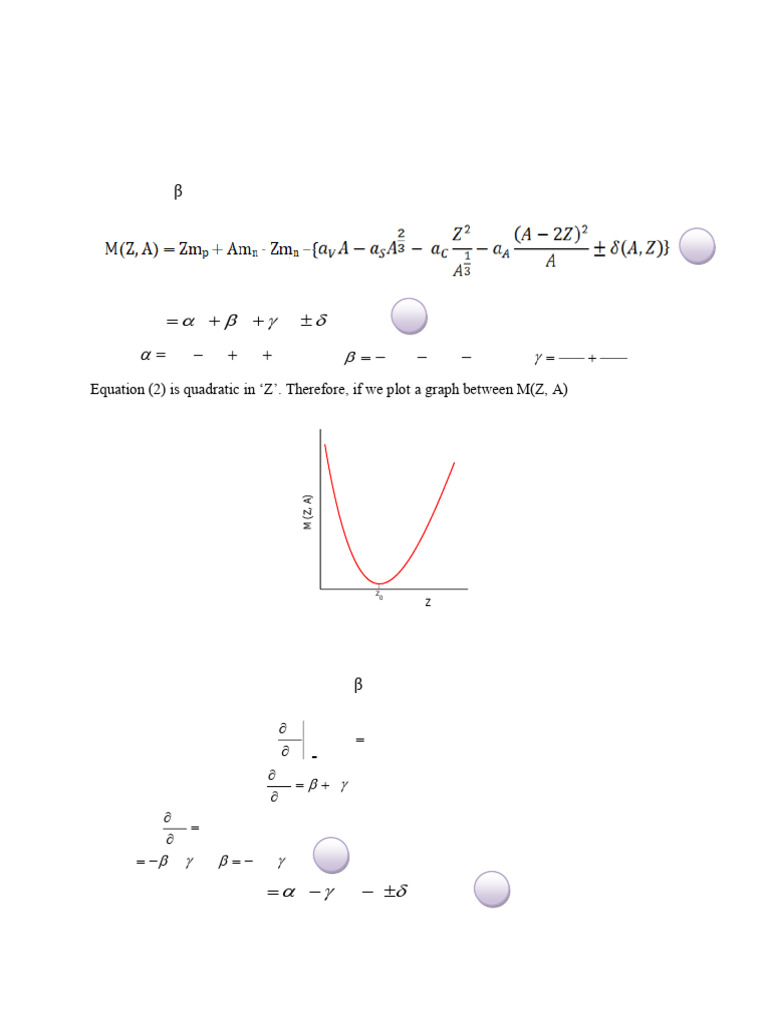 Isobaric Mass Parabola | PDF | Atomic Nucleus | Neutron