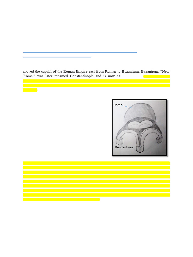 Shreeja Shrestha - Byzantine Architecture2 | PDF | Dome | Vault (Architecture)