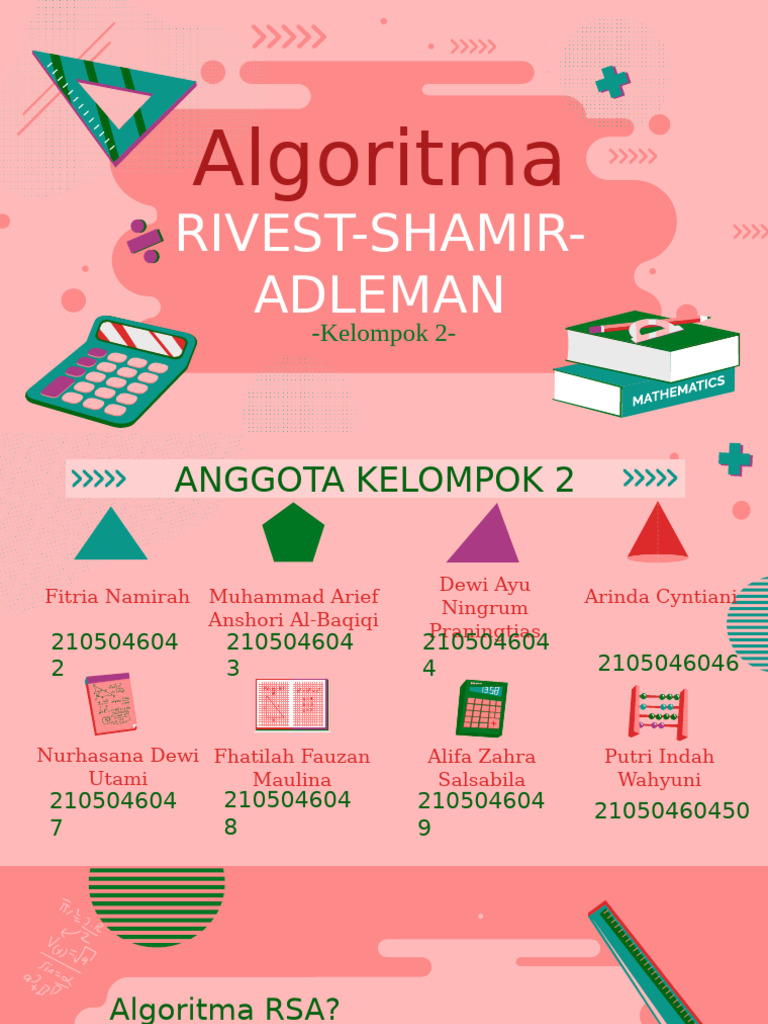 Algoritma Rsa Kel 2 | PDF