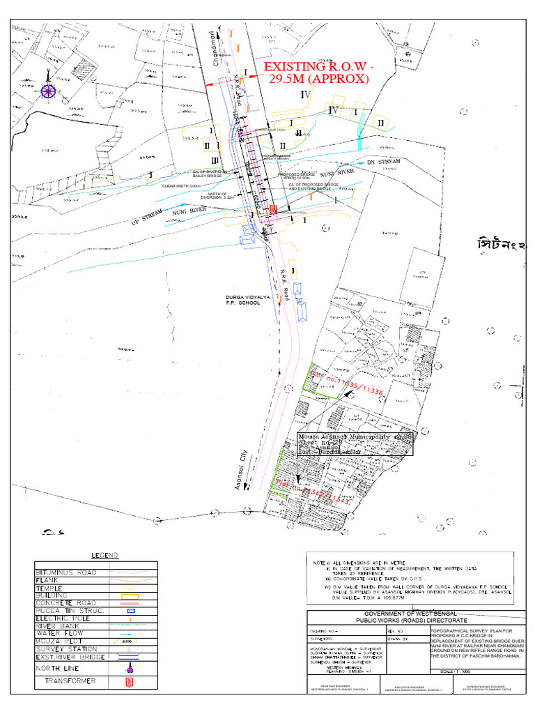 10 M Option Left-On Mouza Map - A1 | PDF