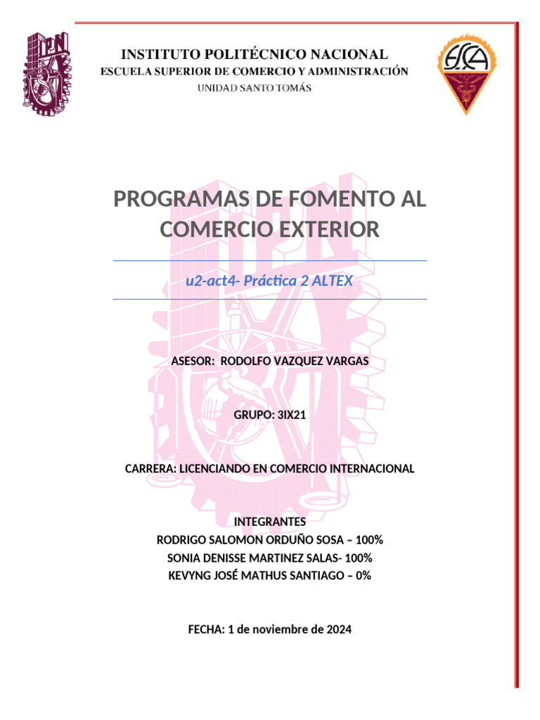 Programas de Fomento al Comercio Exterior | PDF | El comercio ...
