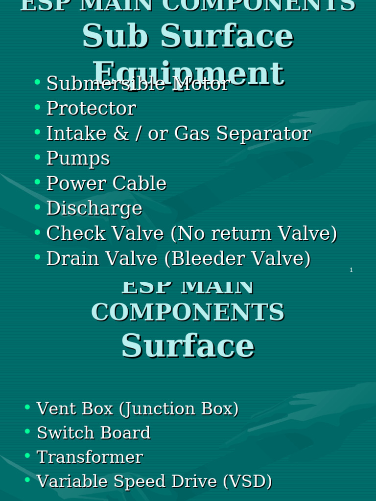 ESP Components Selection 1 | PDF | Pump | Energy Technology