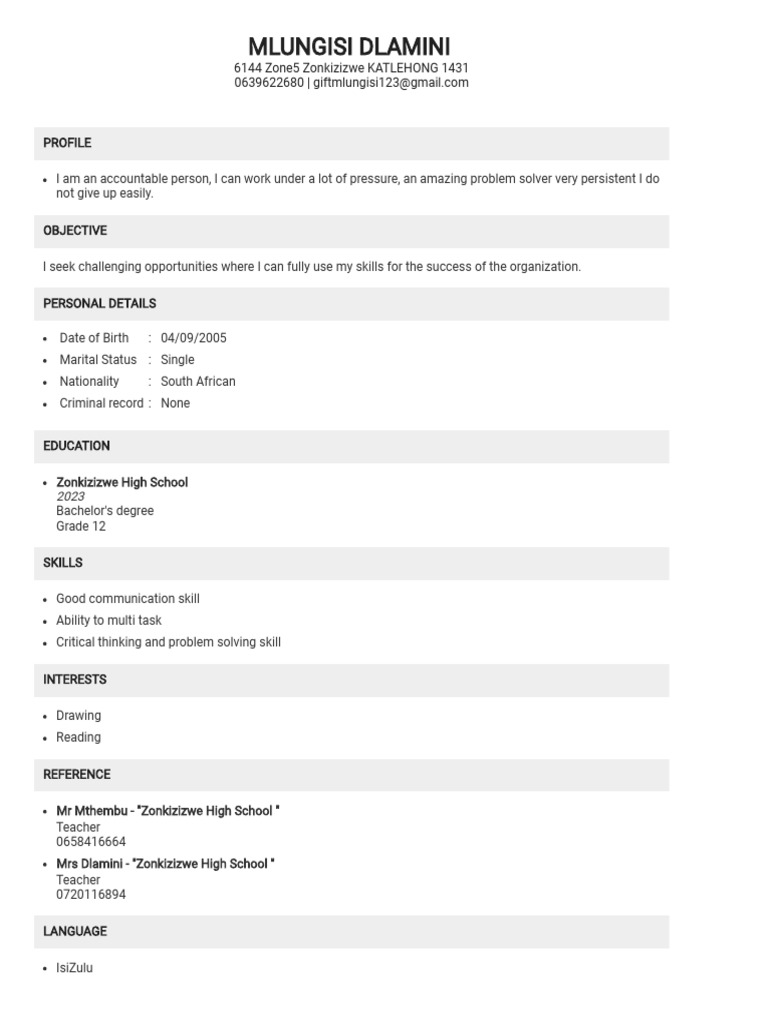 Curriculum Vitae | PDF