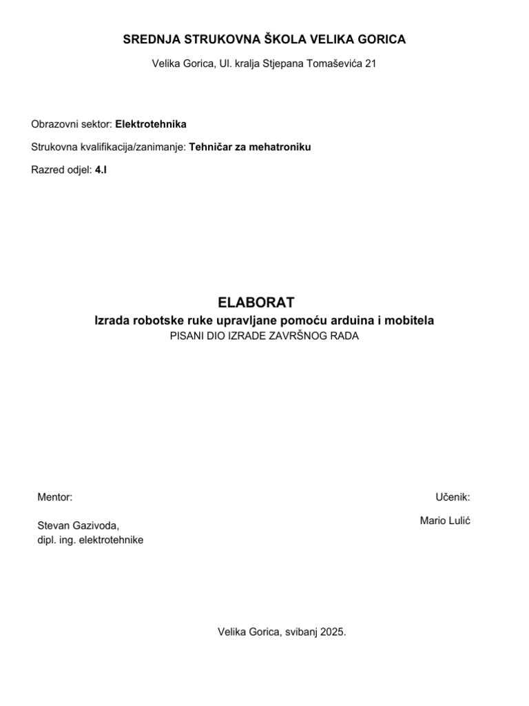 Elaborat Lulić | PDF