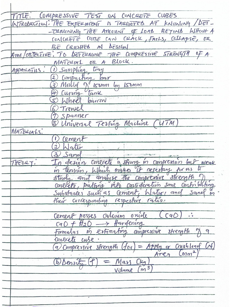 EGL 311 Experiment 1 | PDF