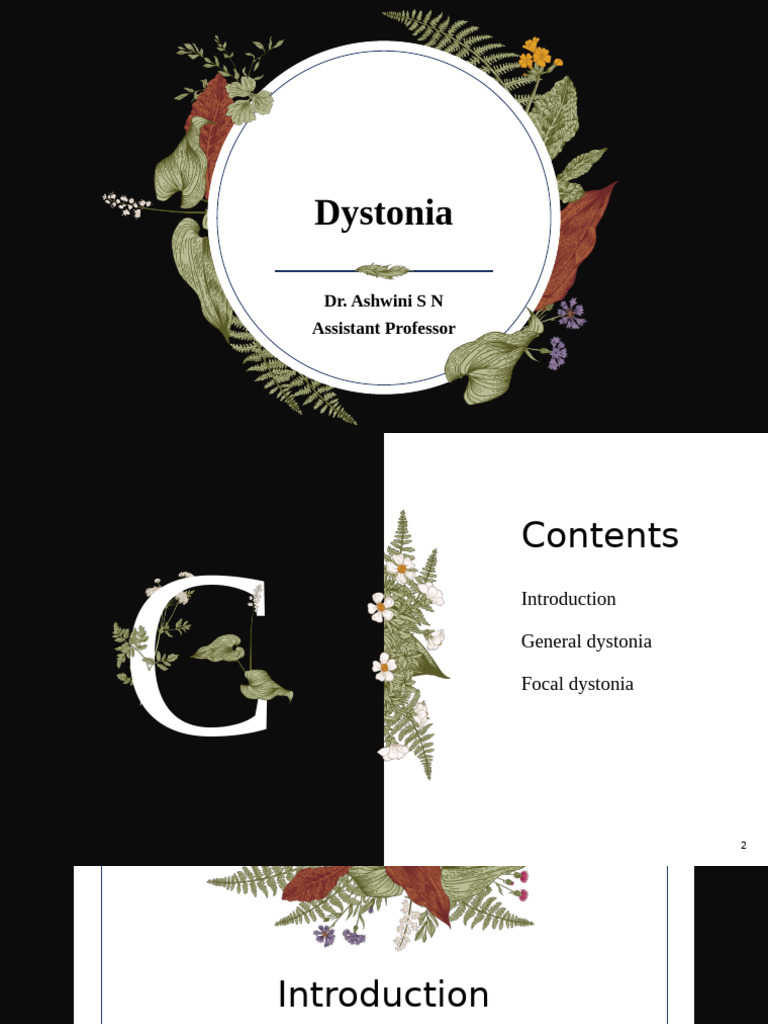Understanding Dystonia: Types and Treatments | PDF | Dystonia | Nervous ...
