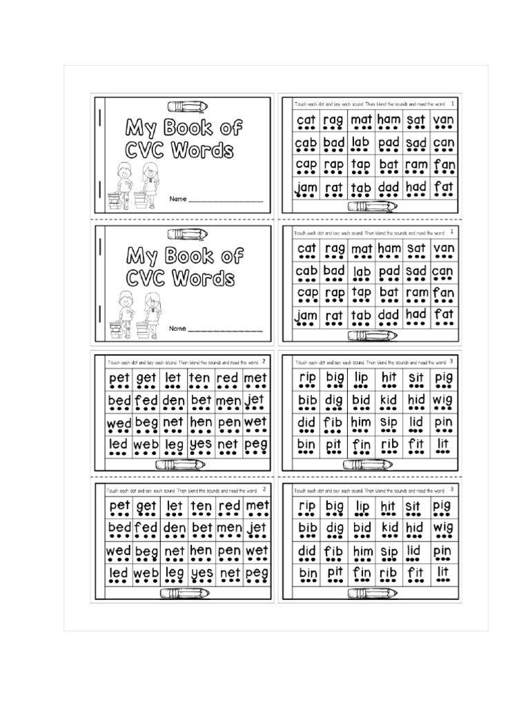 CVC Words For The Beginners | PDF