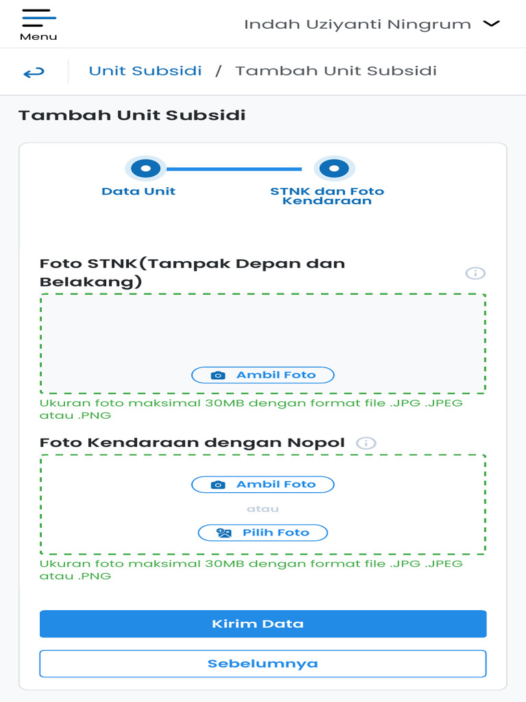 Tambah Unit Subsidi - Subsidi Tepat - MyPertamina | PDF