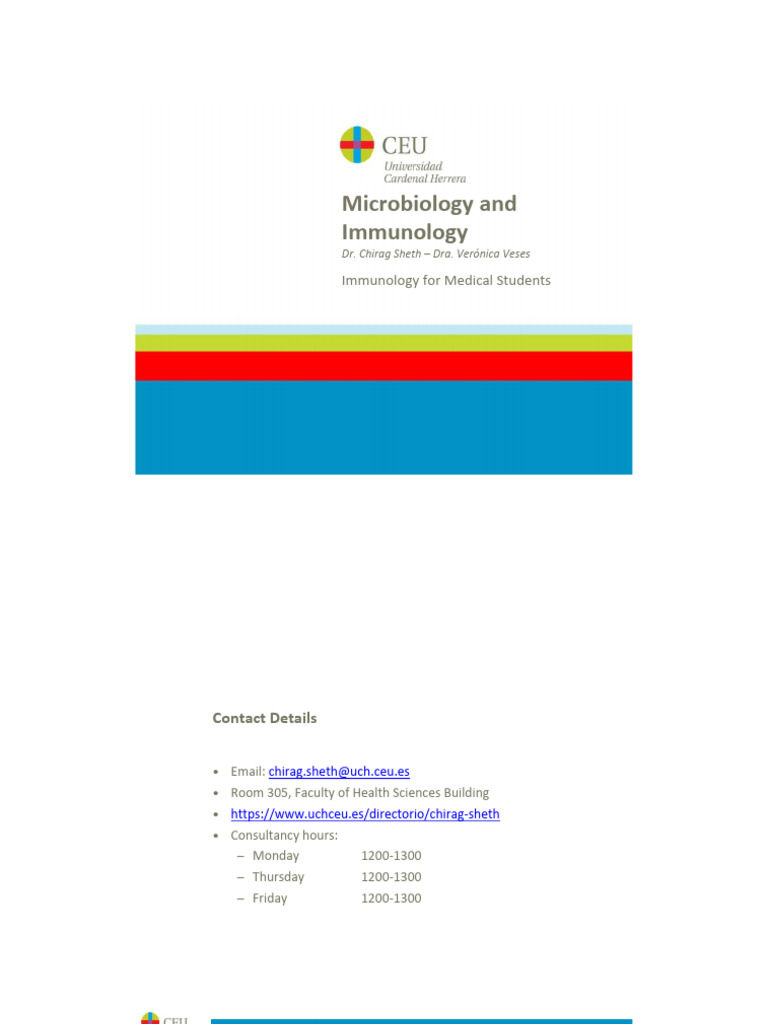 Immunology Course Overview for Students | PDF | Immune System ...