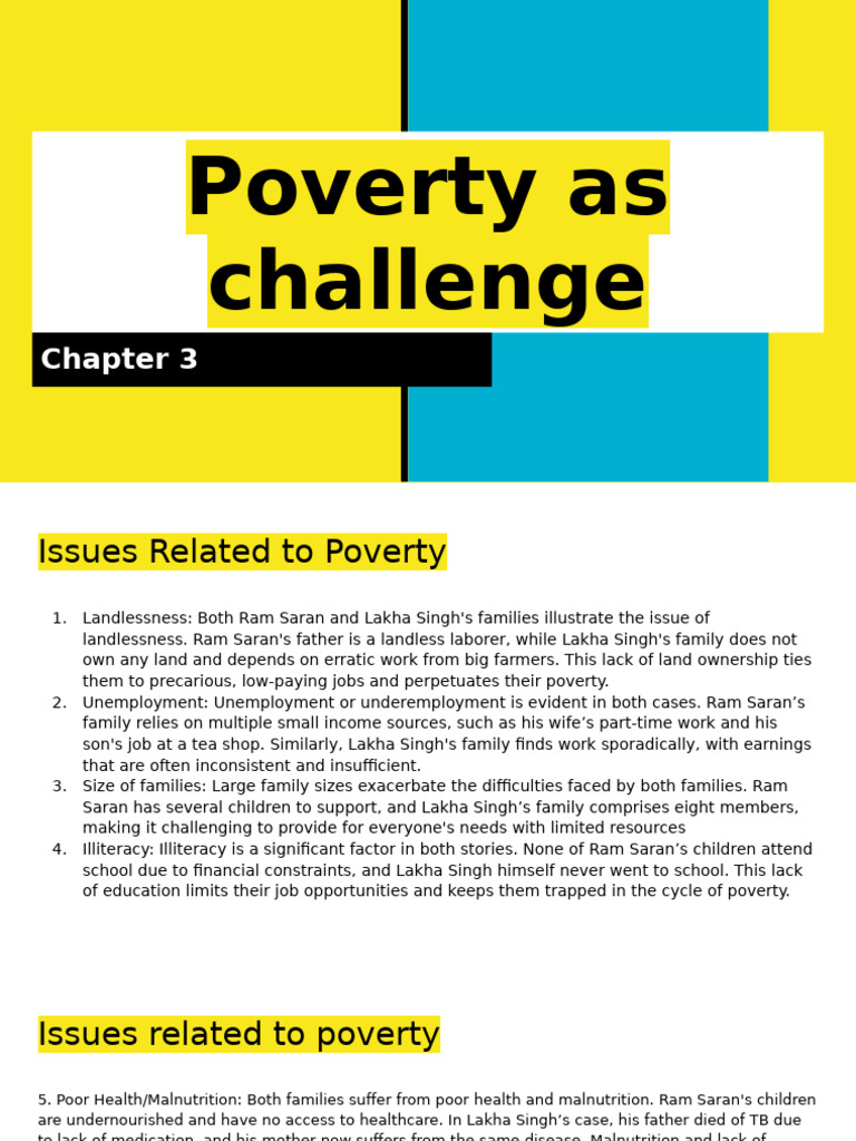 Poverty As A Challenge | PDF | Poverty | Poverty & Homelessness