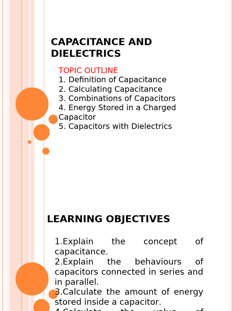 4 Capacitancedielectrics | PDF | Capacitance | Capacitor