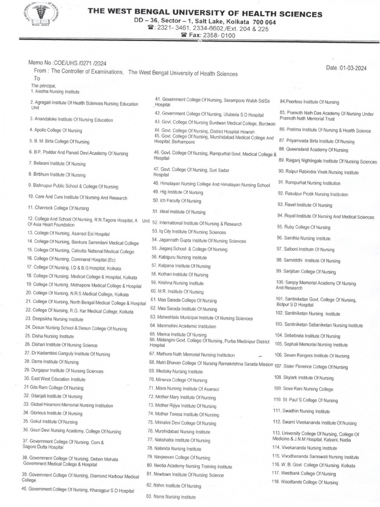 B.SC Nursing 1st Semester | PDF