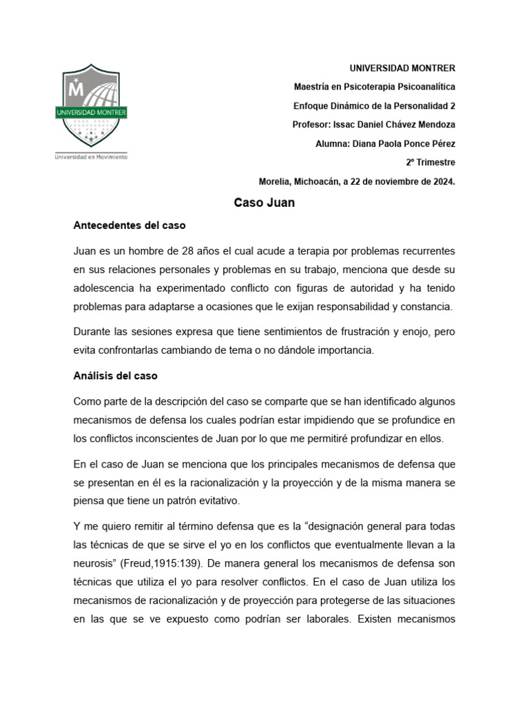 Act 1 Enfoque Dina 2 | PDF | Psicoanálisis | Teorías psicologicas