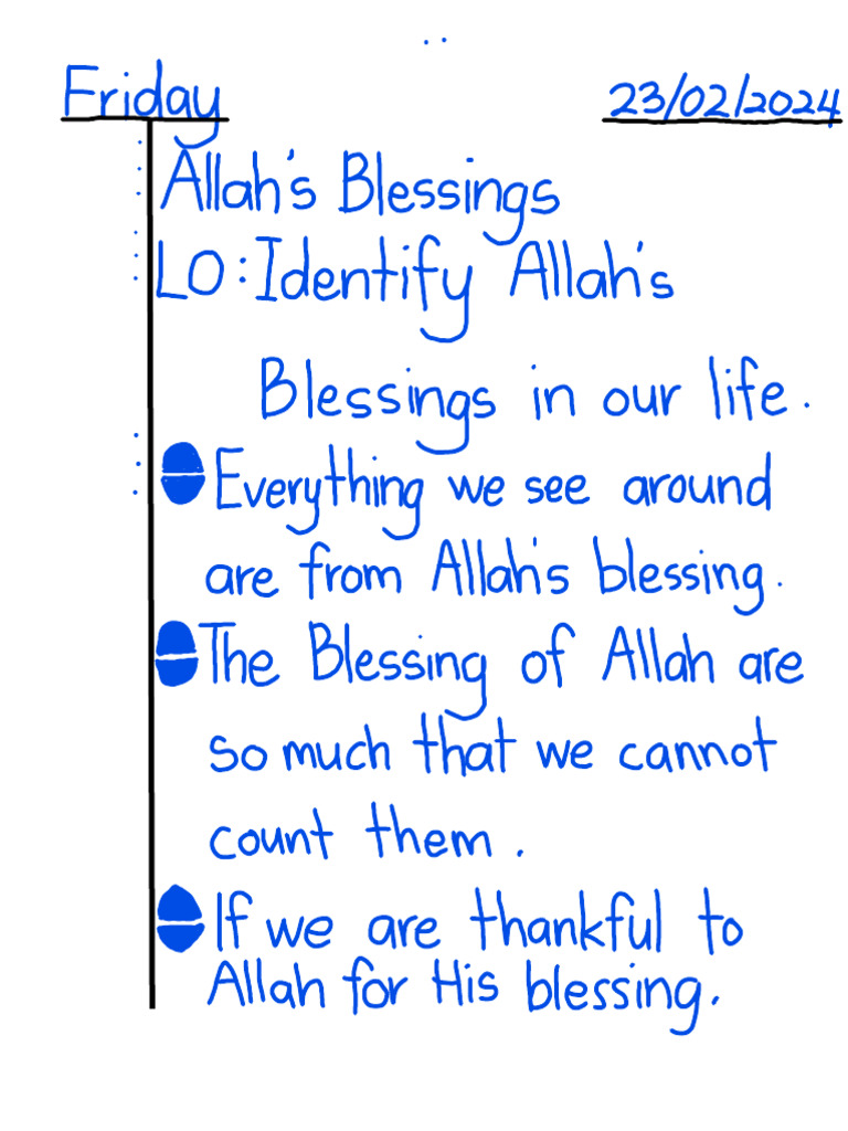 Allah's Blessing | PDF