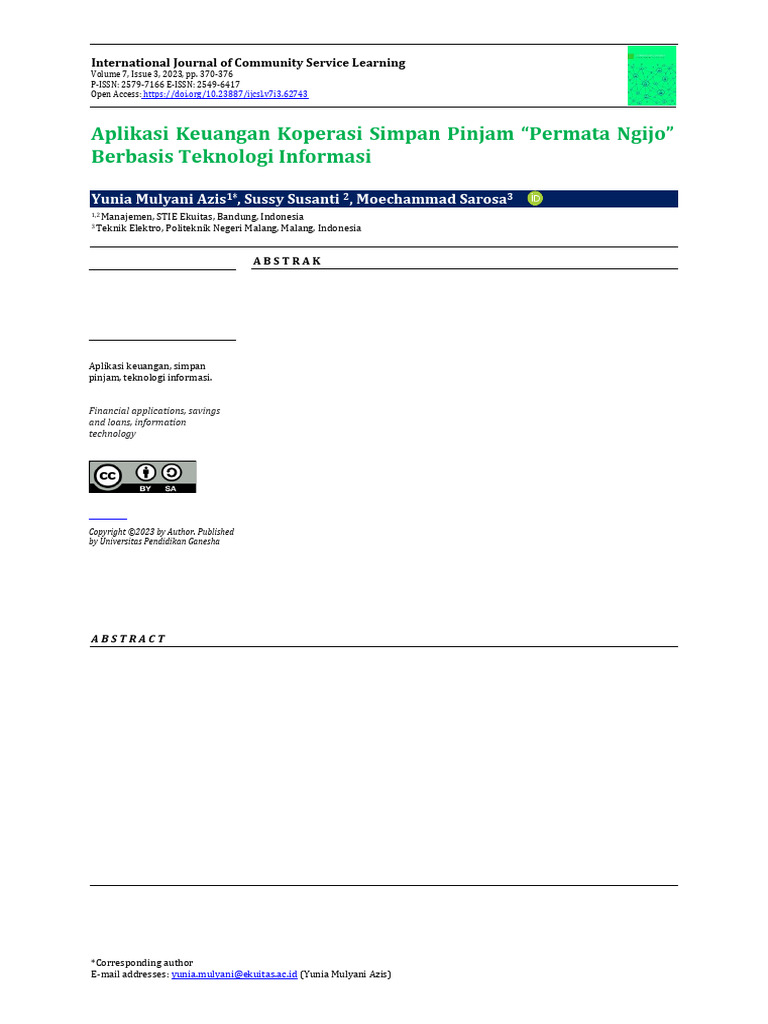 15.+IJCSL+VOL.+7+NO.+3+Yunia+Mulyani+Azis+370-376 | PDF