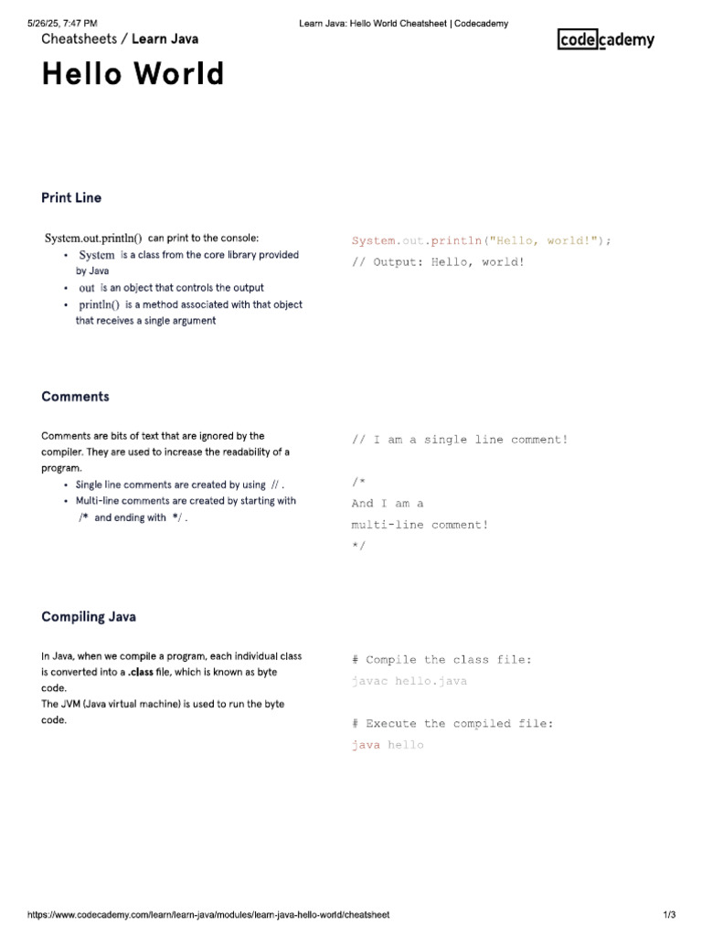 Java | PDF