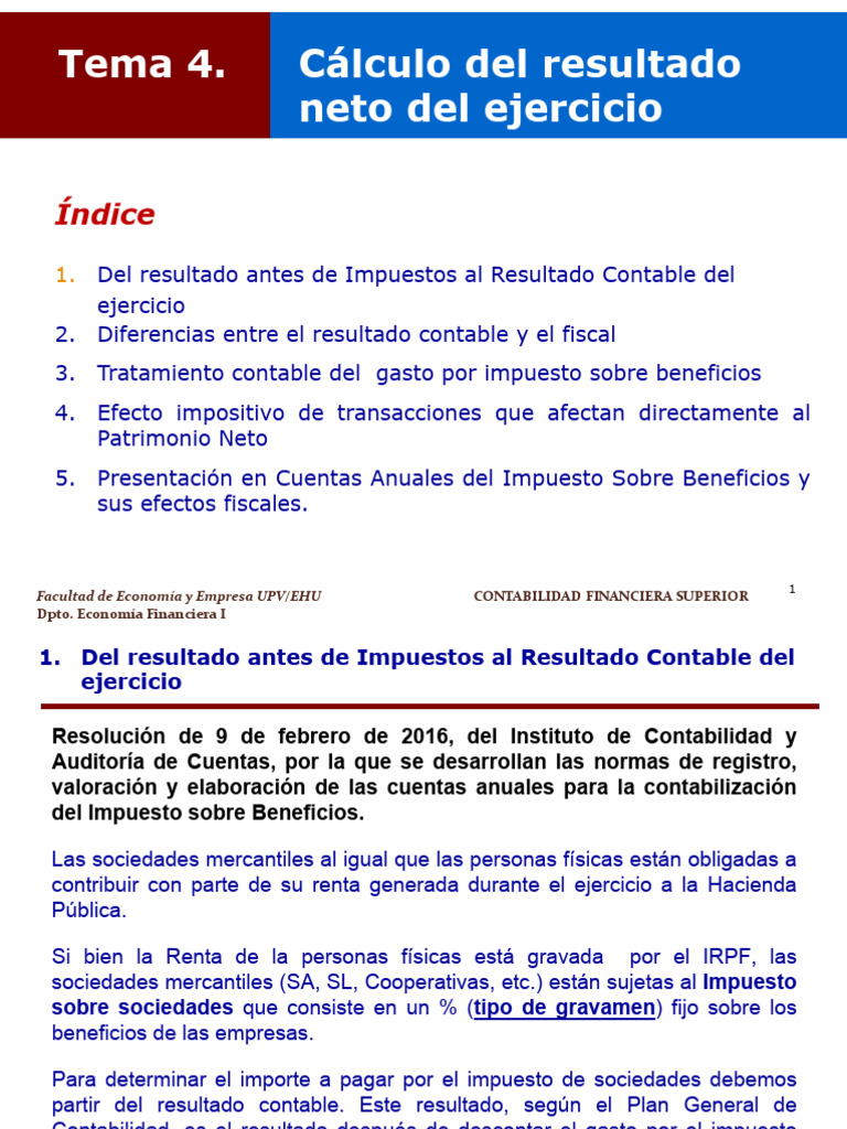 Calculo Del Resultado Neto Del Ejercicio | PDF | Contabilidad ...