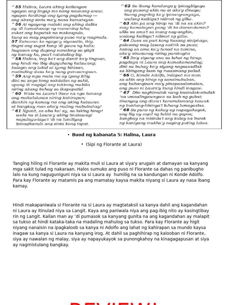 Review Filipino 4th Quarter | PDF