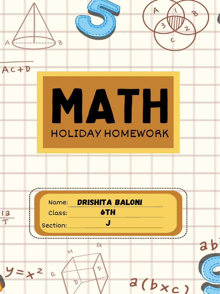 Brown Math Notebook Cover with Grid Lines.pdf | PDF