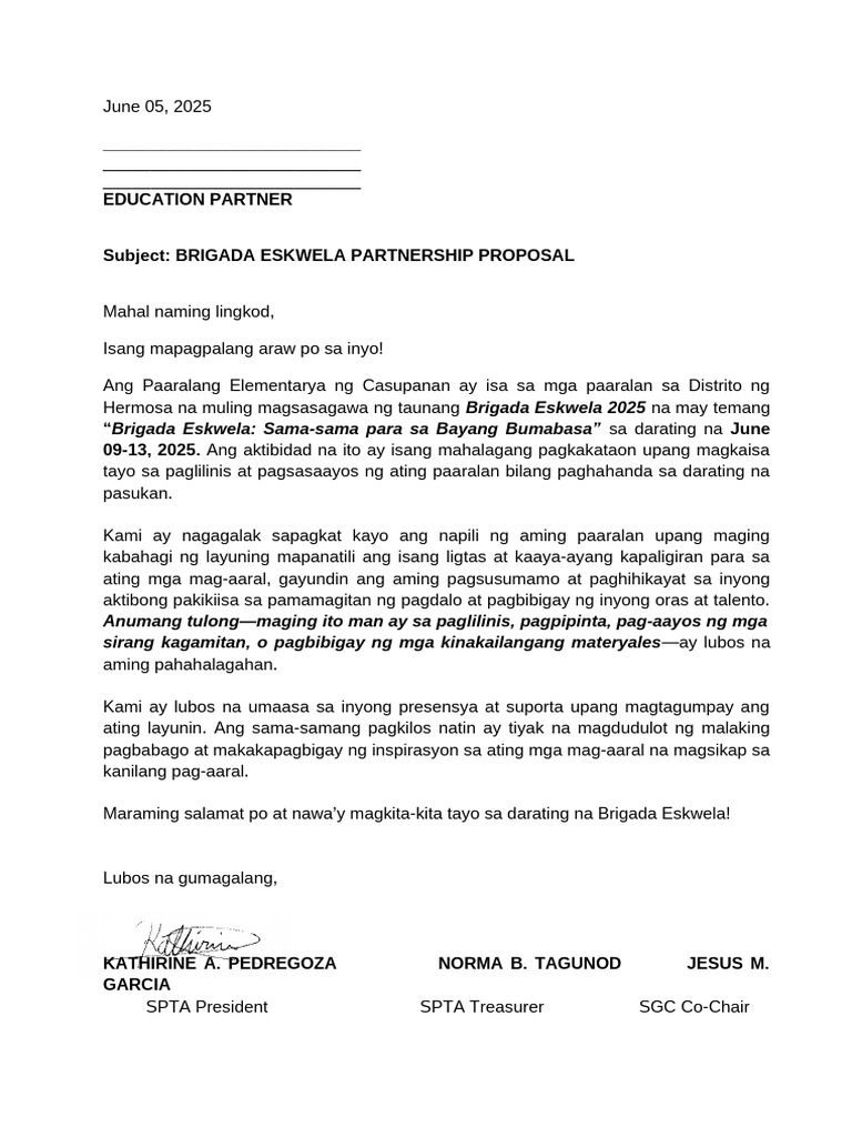 Partnership Proposal | PDF