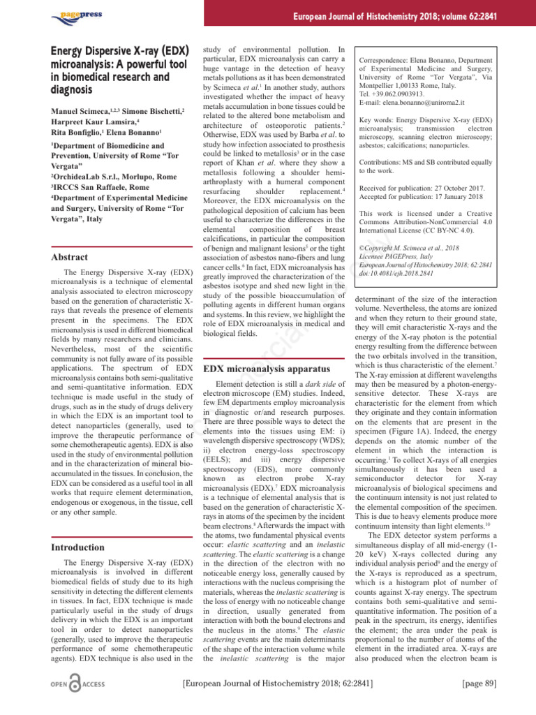 Mikimos,+ejh 62 1 2841 | PDF | Energy Dispersive X Ray Spectroscopy ...