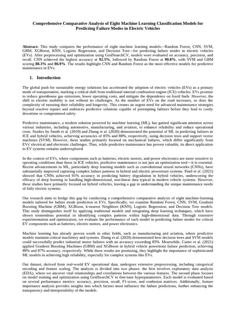 Comprehensive Comparative Analysis of Eight Machine Learning ...