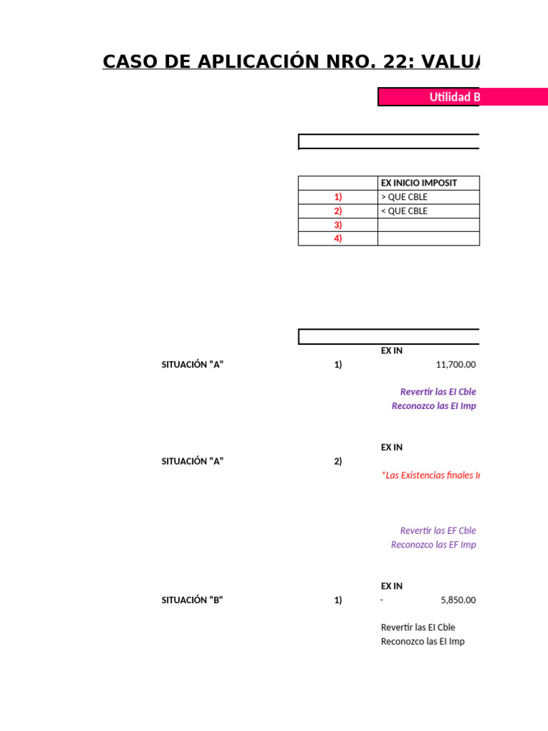 Ejercicio 22 Bienes de Cambio | PDF | Valoración (Finanzas) | Impuestos