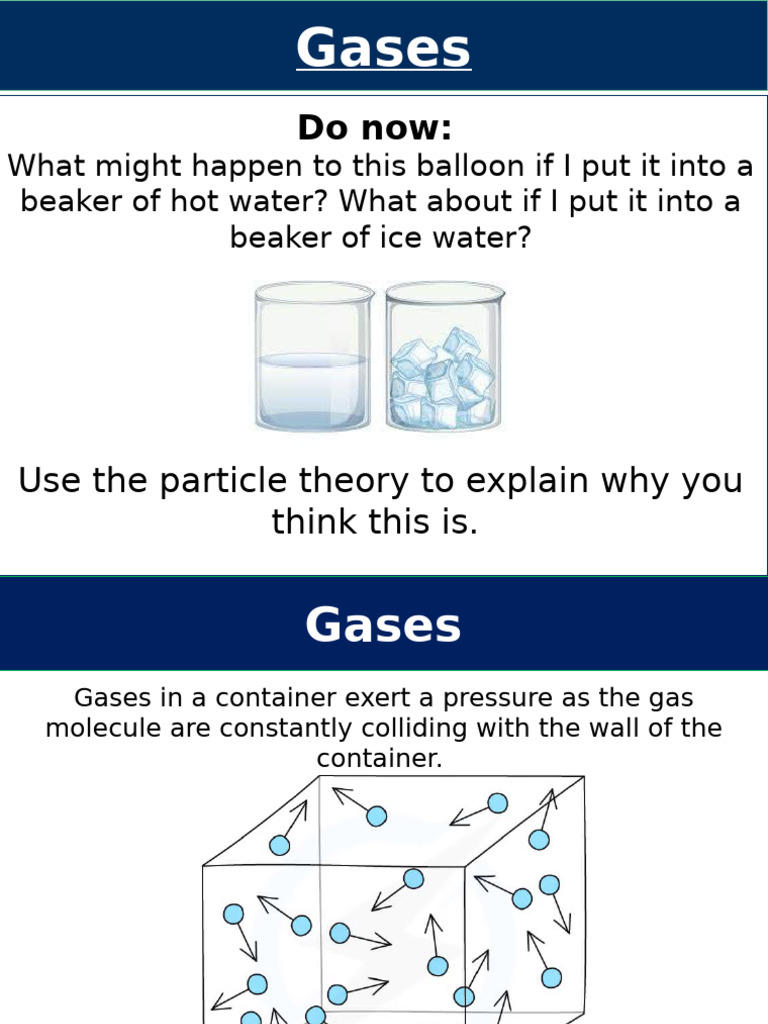 Understanding Gas Laws Through Experiments | PDF | Gases | Applied And ...