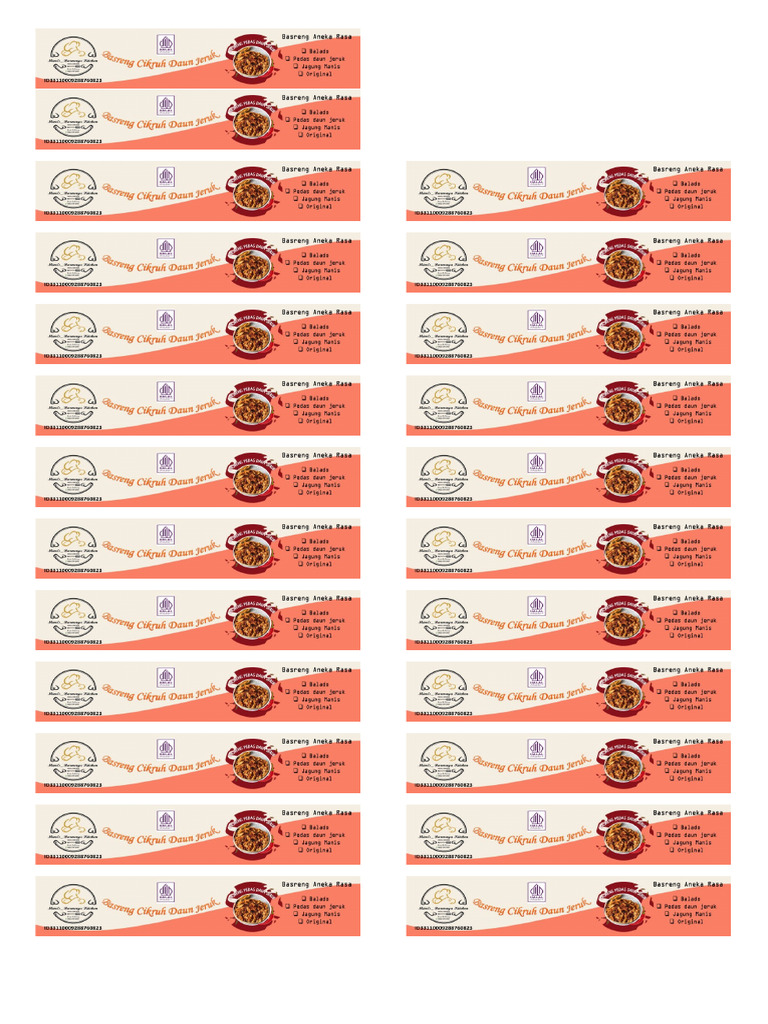 Label Basreng | PDF
