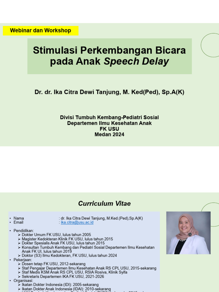 Seminar Speech Delay | PDF