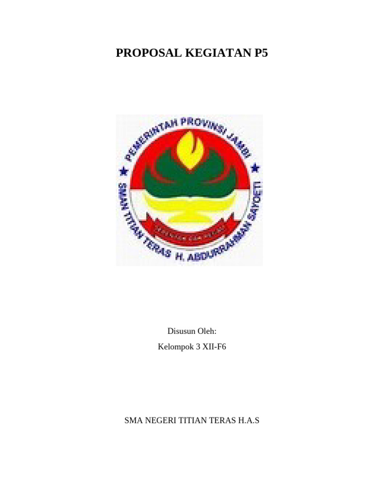 Proposal Kegiatan P5: Bangun Jiwa Raga | PDF