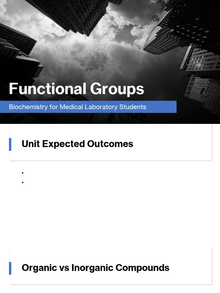 Week 3 - Functional Groups | PDF