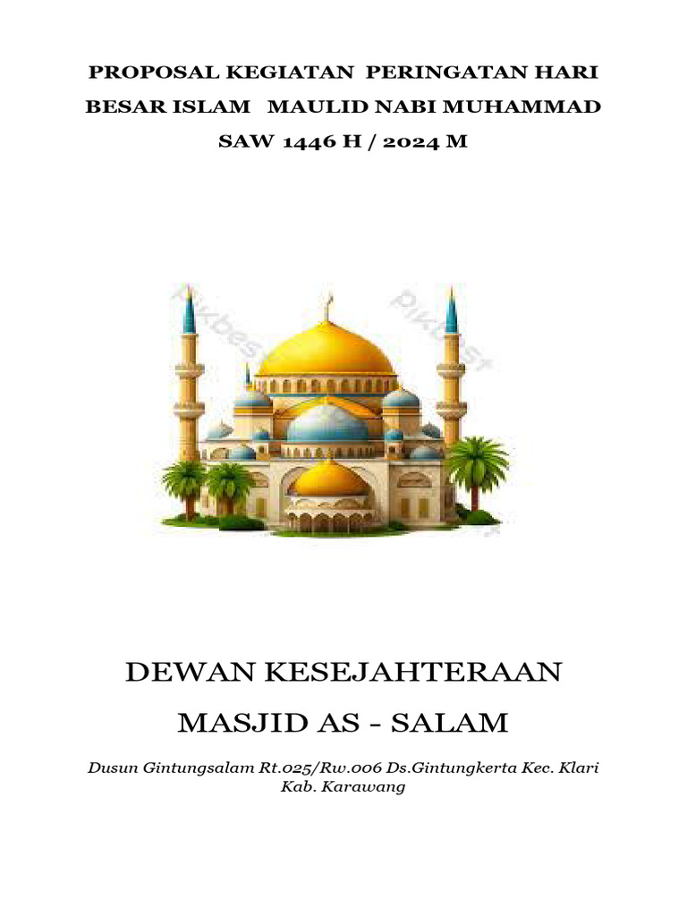 Proposal Assalam | PDF
