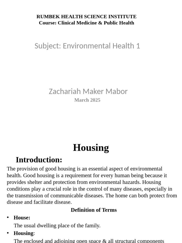 Lecture - 10 - (1) David Manyiel Agok | PDF | Building Materials | Ventilation (Architecture)