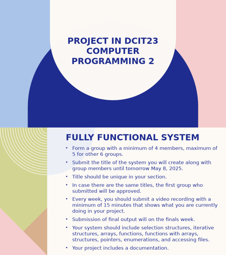 Project in DCIT23 | PDF