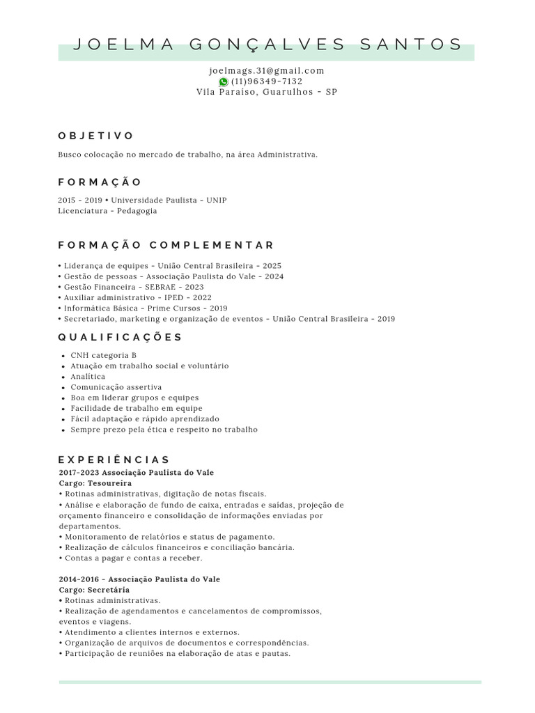 Currículo Adm | PDF