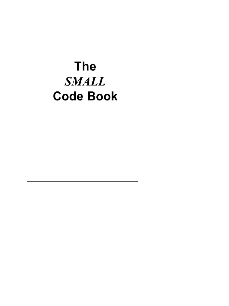 The Small Code Book | PDF