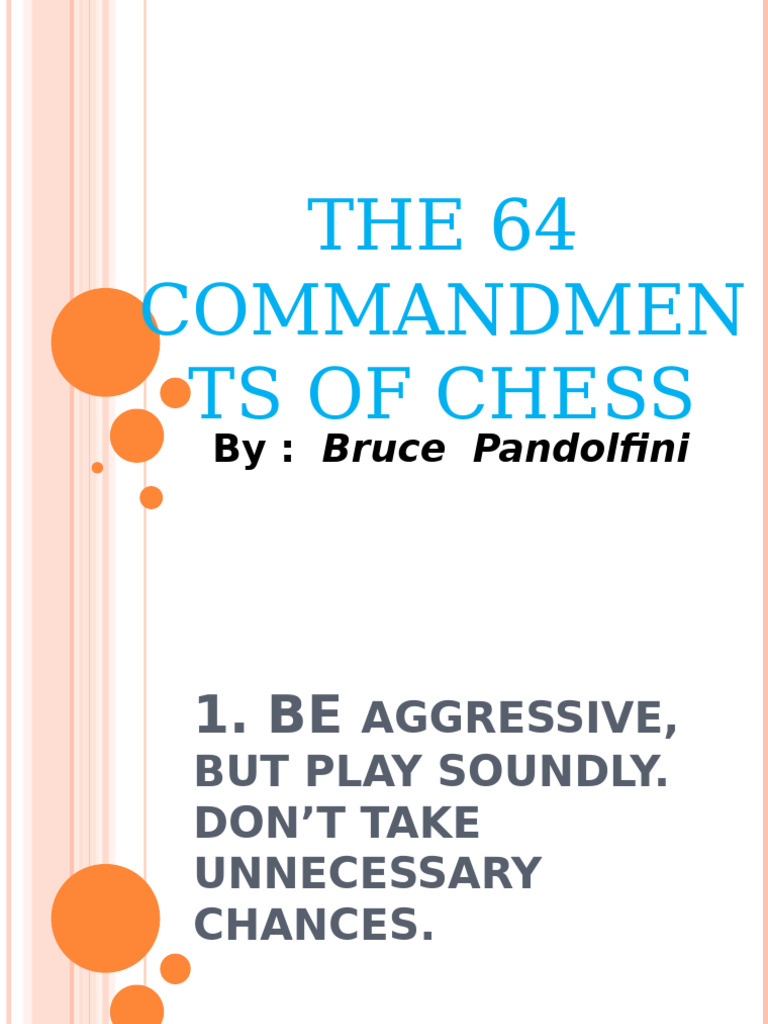 The 64 Commandments of Chess 2 | PDF | Abstract Strategy Games | Board ...