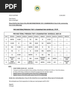 Mid Term Examination Schedule (Senior Secondary) 2025-2026 | PDF