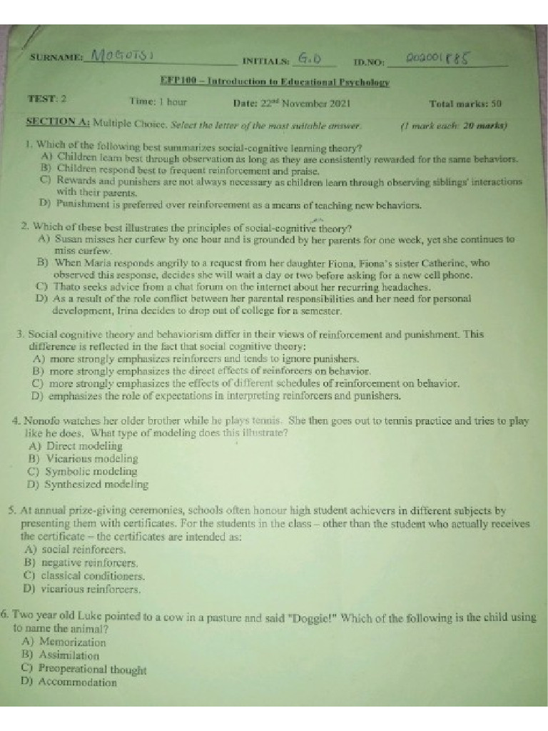 Efp 100 2020 T2 | PDF