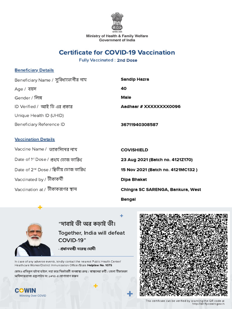 Sandip Hazra Covishield | PDF