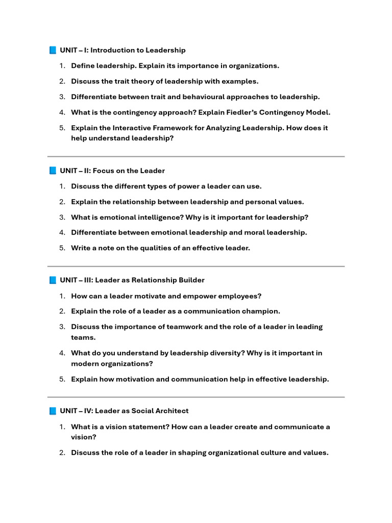 Management Imp Ques | PDF