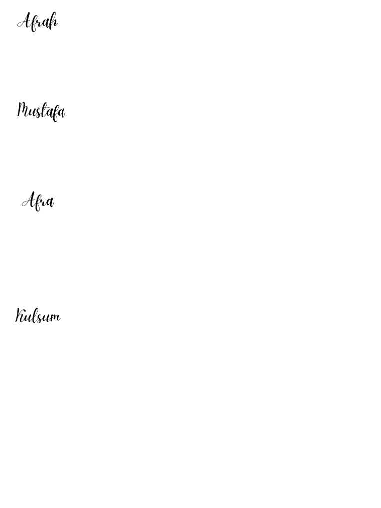 Afrah Mustafa Afra Kulsum | PDF