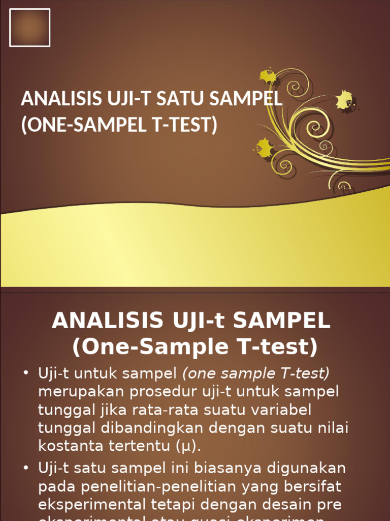 Statistik Uji T | PDF