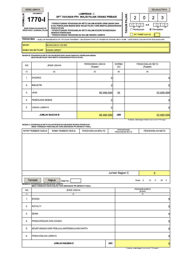 e-FORM 1770 I | PDF